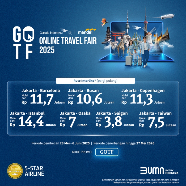 Garuda Indonesia Gelar Garuda Online Travel Fair 2025 | KORAN PELITA